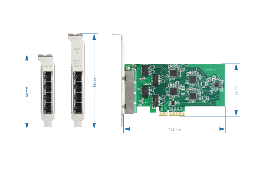 Intel i210芯片四网口千兆网卡 - 研控科技官网