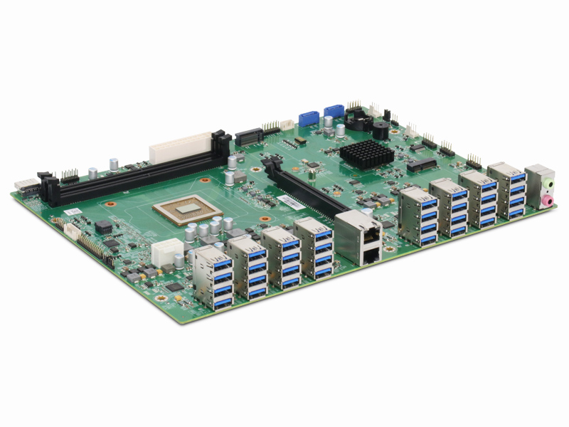 研控科技,国产兆芯KX-6000 32USB口高性能工业主板 - 研控科技官网