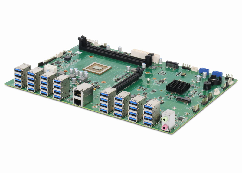 研控科技,国产兆芯KX-6000 32USB口高性能工业主板 - 研控科技官网